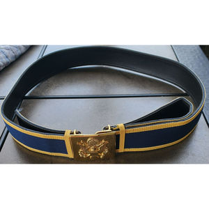 Accessories | Us Army Enlisted Ceremonial Blue Belt With Gold Stripes ...